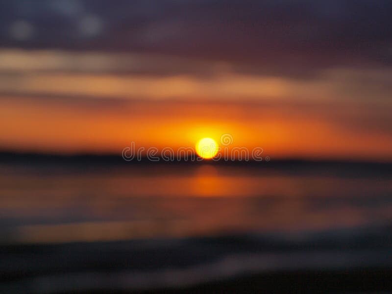 Exmouth Sunset by the Beach in Devon Stock Photo - Image of sunlight ...