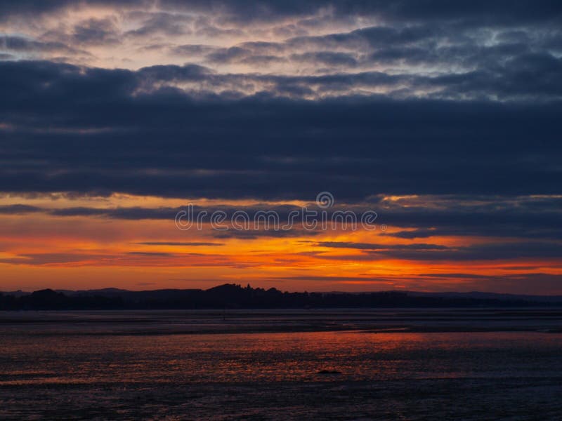 Exmouth Sunset by the Beach in Devon Stock Image - Image of harbour ...