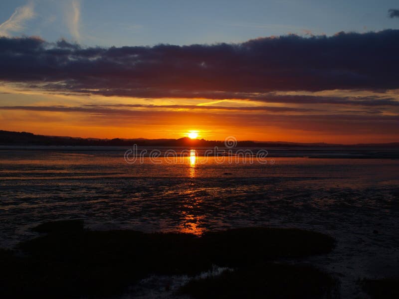 Exmouth Sunset by the Beach in Devon Stock Image - Image of harbour ...