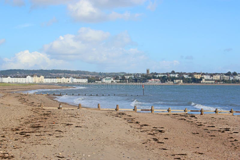Dawlish Warren Beach stock image. Image of coastal, wooden - 124367353
