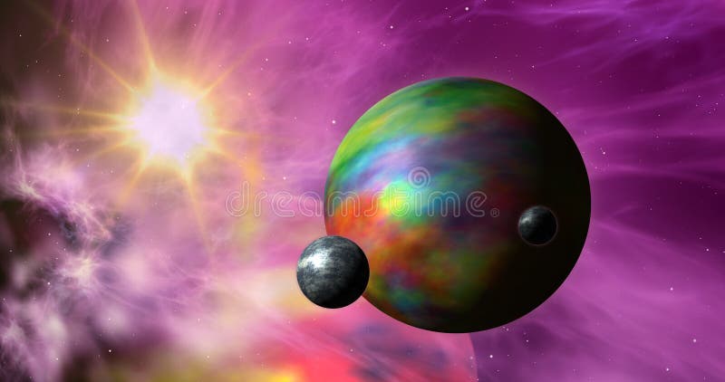 Exoplanets stock illustration. Illustration of background - 108986748