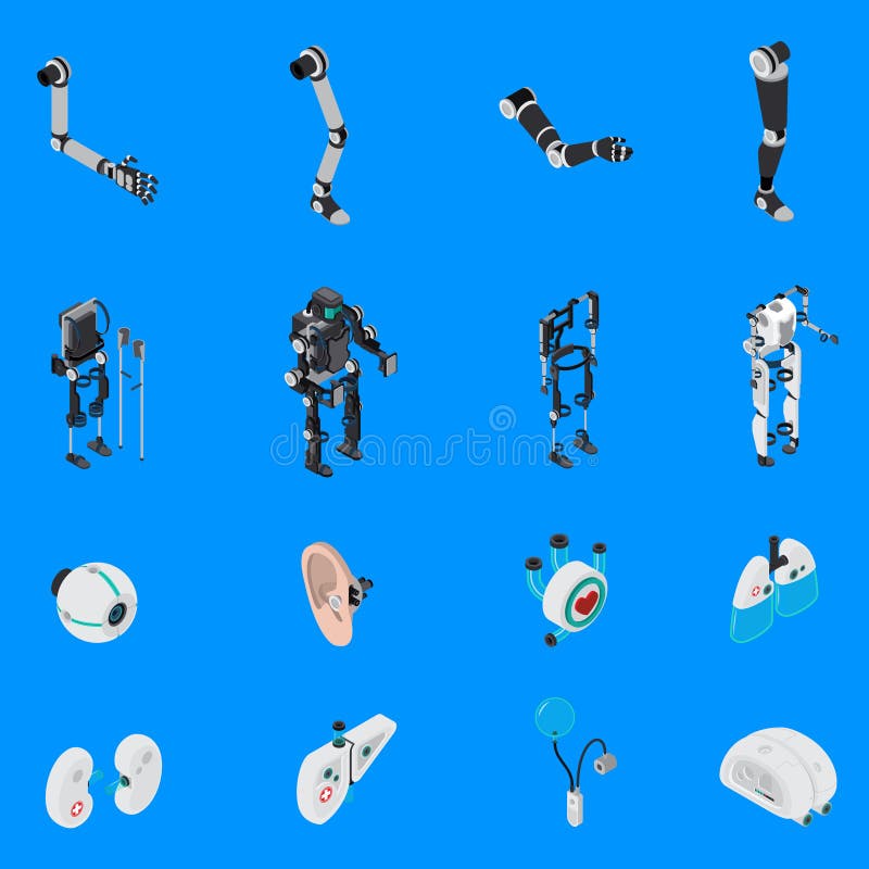 Bionic Exoskeleton Icon Isometric Vector. Robot Suit Stock Vector ...