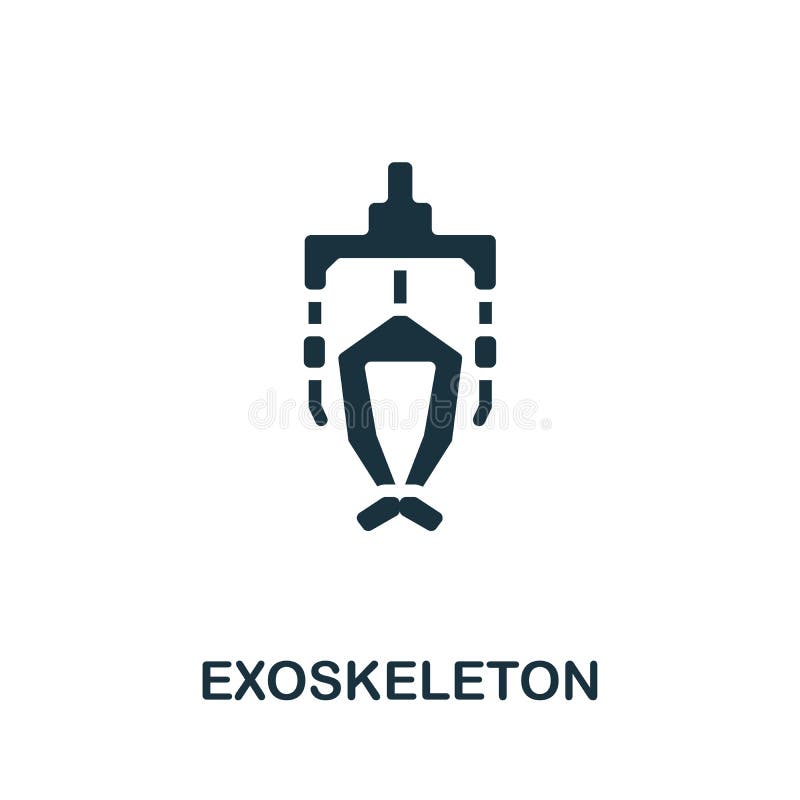Exoskeleton Icon. Monochrome Simple Smart Technology Icon for Templates ...