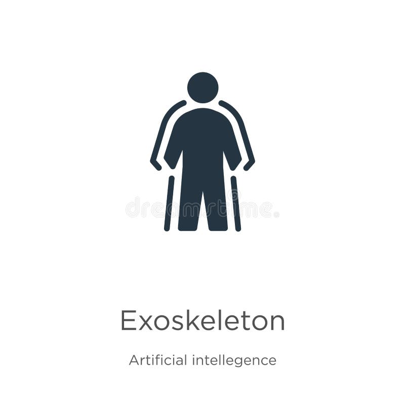 Exoskeleton Icon Vector. Trendy Flat Exoskeleton Icon from Artificial ...