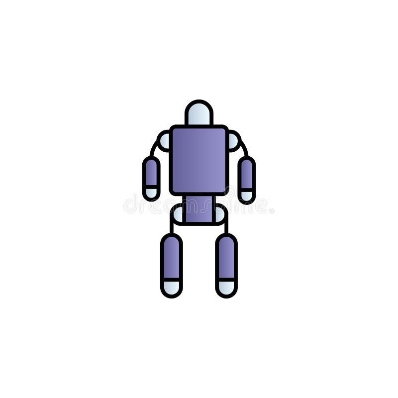 Exoskeleton, Robot, Space Color Gradient Vector Icon Stock Illustration ...
