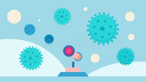 Exosomes Under Microscope a Closeup View of Exosome Particles Under a ...