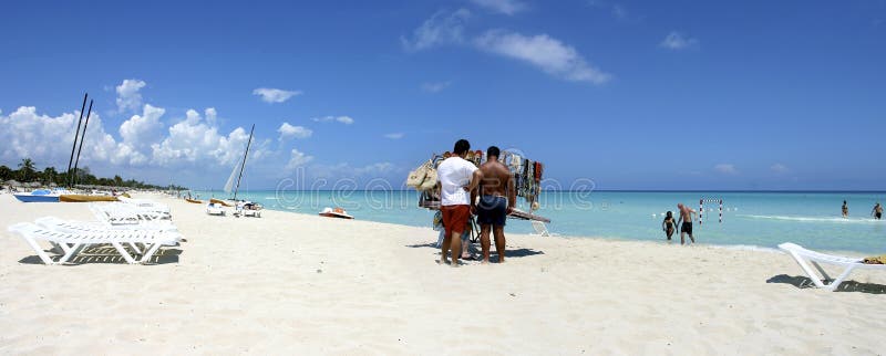 Exotic beach in cuba editorial photography. Image of peace - 178508147