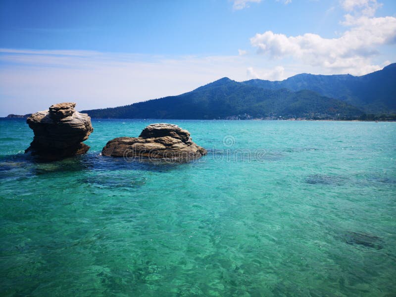 Emerald Green Beach Water stock image. Image of water - 4670465