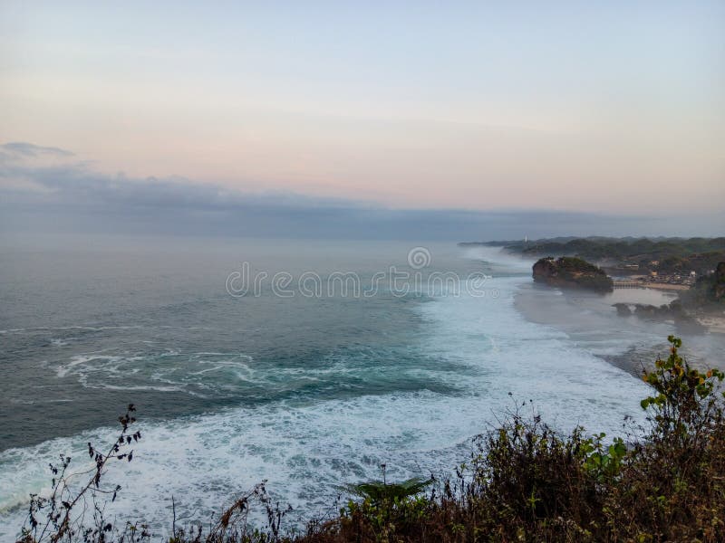 Exotic Beaches on the Edge of the Indian Ocean Stock Image - Image of ...
