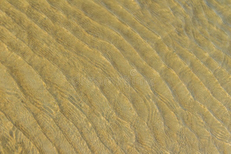 Exotic and Beautiful Wave Pattern on the Sand in the Beach after Stock ...