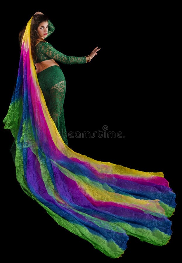 Exotic belly dancer stock photo. Image of dancing, cloth - 152162958