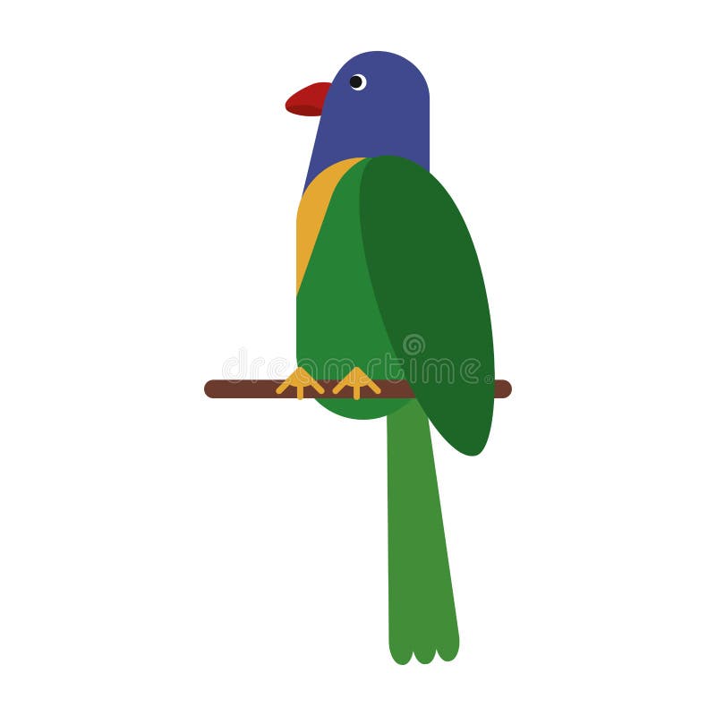 Exotic bird cartoon stock vector. Illustration of icon - 141796599