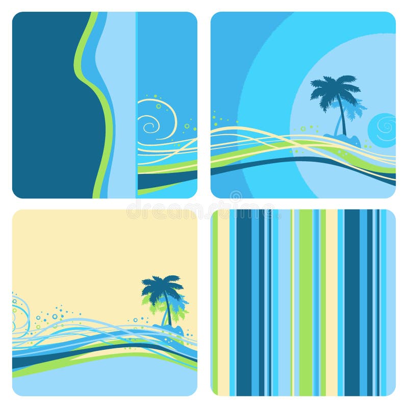 Exotic blue stock vector. Illustration of stripes, design - 2958937