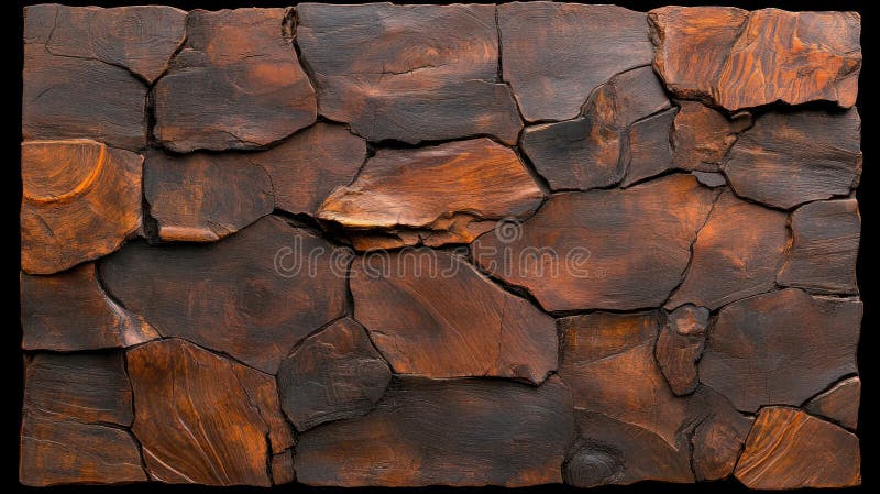 Exotic Brown Root Wood Panel Texture Pattern Stock Illustration ...