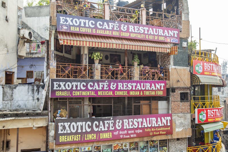 Exotic Cafe and Restaurant at New Delhi Square Editorial Stock Photo ...