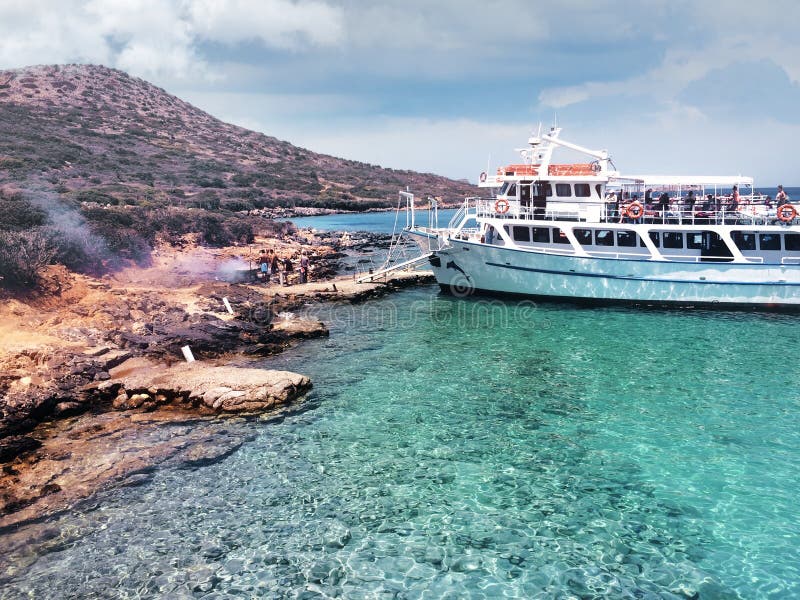 Exotic Coast of Crete, Greece Stock Image - Image of resort, beach ...