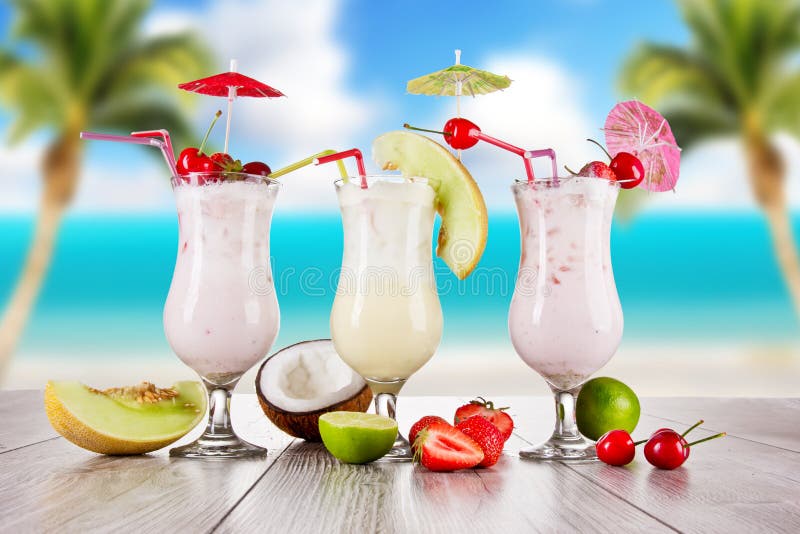 Exotic cocktails stock image. Image of glassware, cocktail - 25122333