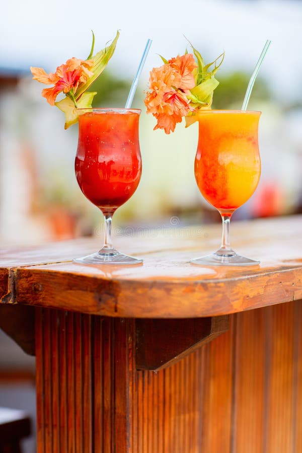 Exotic cocktails stock photo. Image of alcohol, refreshment - 60025716