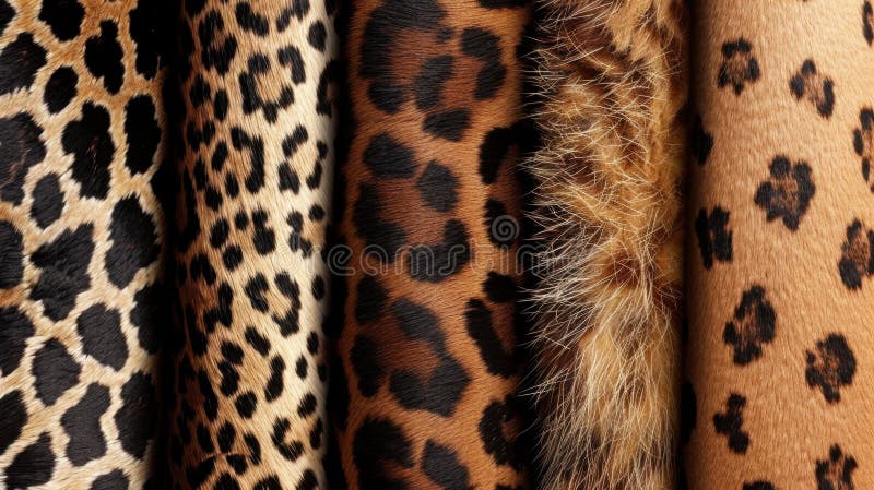 Exotic Feline Fur Patterns Showcasing Leopard, Cheetah, and Tiger ...