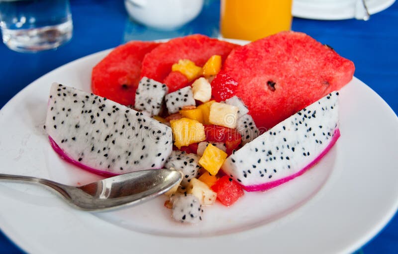 Exotic Fruit Breakfast stock photo. Image of food, cuisine - 22553258