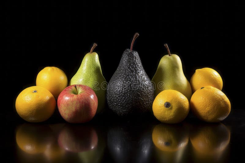 Exotic Fruit Medley Display Stock Illustration - Illustration of exotic ...