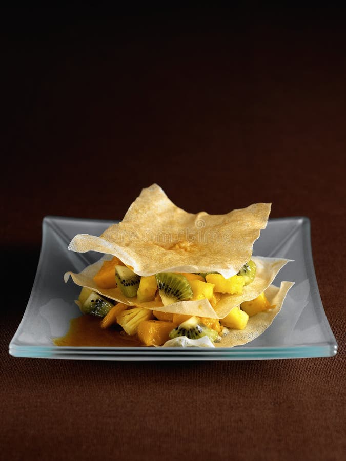 Exotic Fruit Mille Feuille Stock Photos - Free & Royalty-Free Stock ...