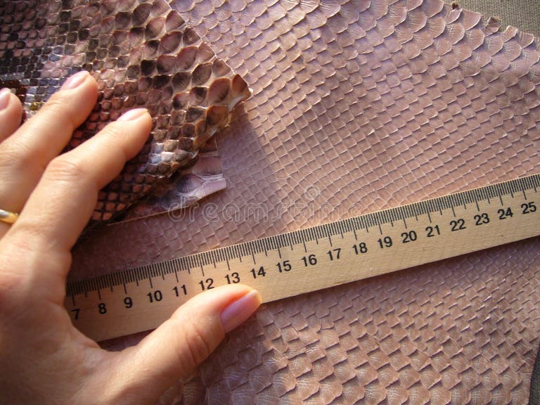 Exotic Haberdashery Leather, Python Skin, Snake Skin. Pink Leather for ...