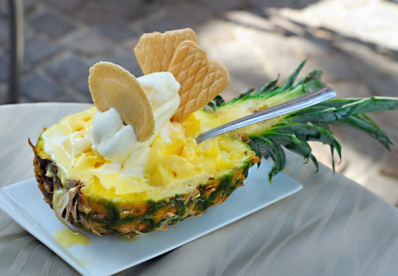 Bannana ice cream dessert stock image. Image of food, fruit - 3567831