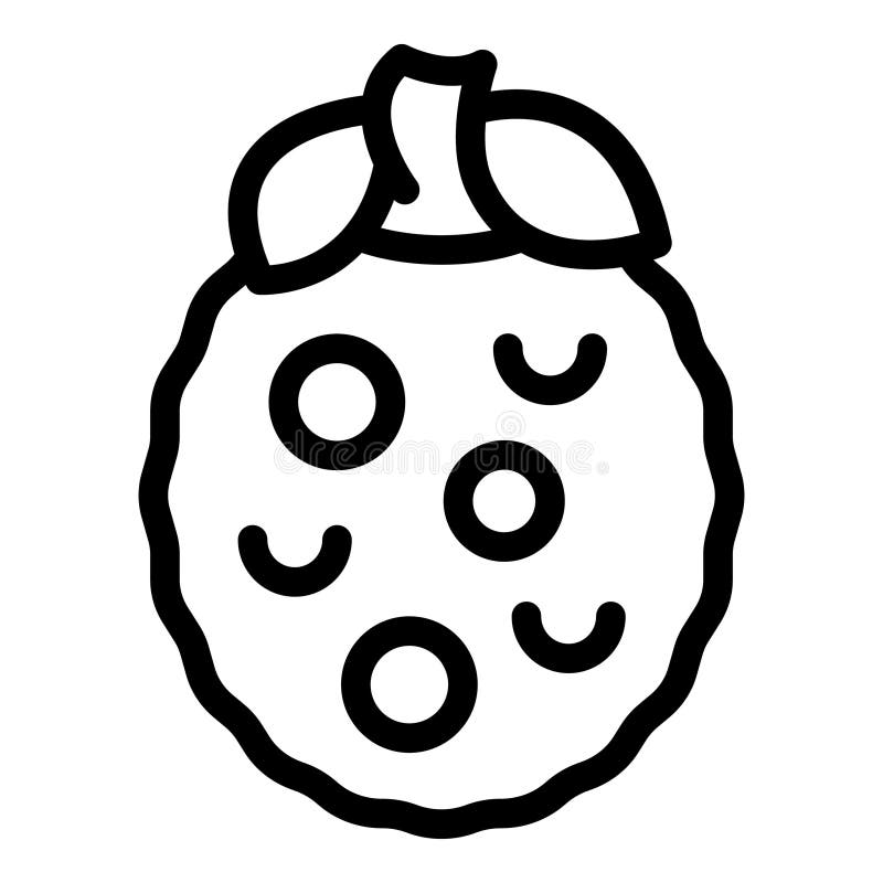 Exotic Jackfruit Icon Outline Vector. Nature Food Stock Illustration ...