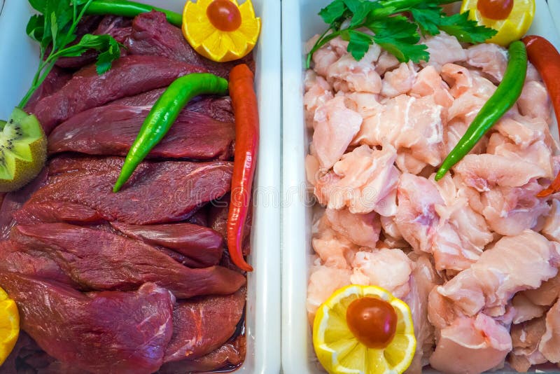 Exotic kinds of meat stock image. Image of food, delicacy - 37093793