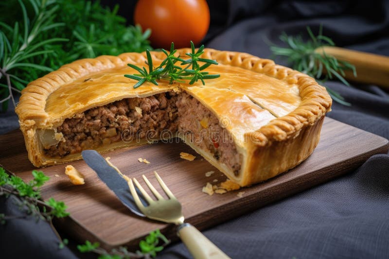 Exotic Meat Pie, with Unique Combination of Ingredients and Flavors ...