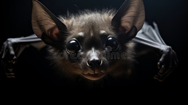 Exotic Neo-kitsch a Cute Bat with Distinct Facial Features in Soft ...