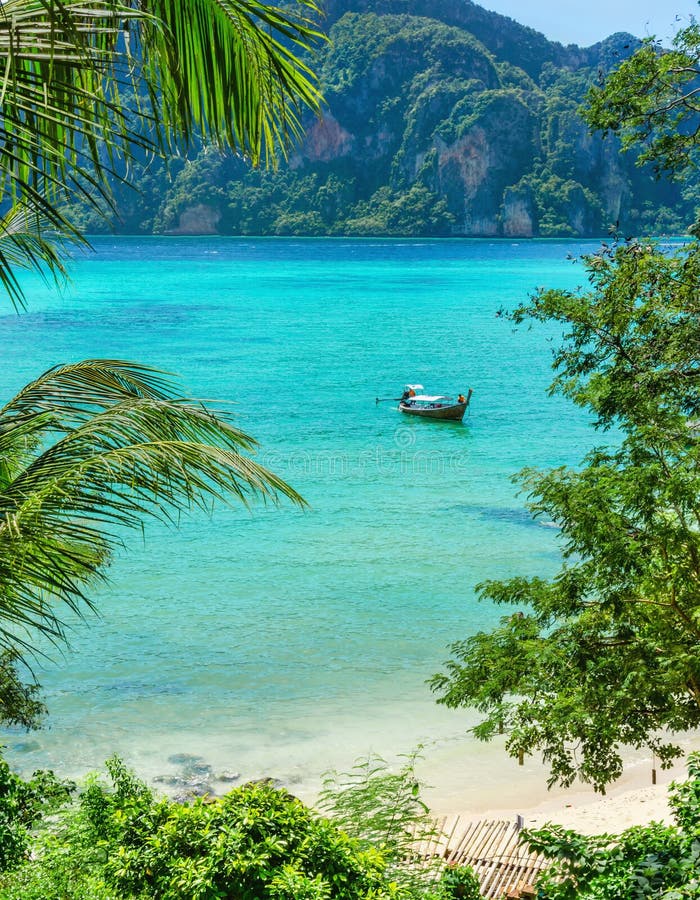 Exotic Paradise Bay Phuket, Thailand Stock Photo - Image of seaboard ...