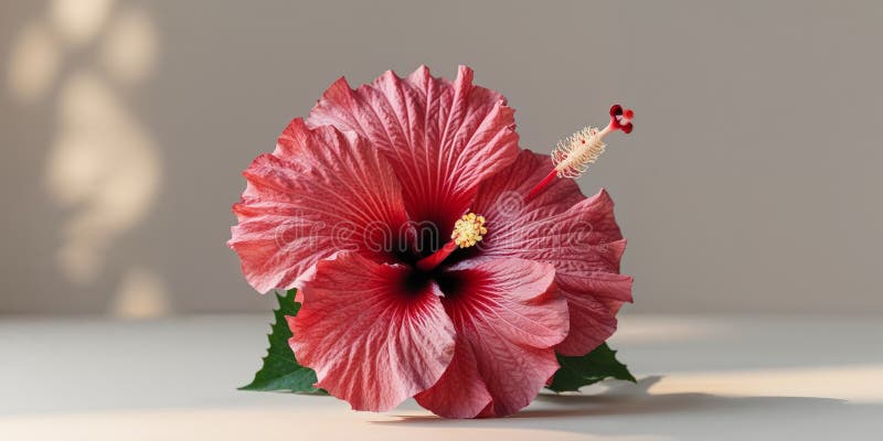 Exotic Red Hibiscus Flower High Resolution Picture Stock Photo - Image ...