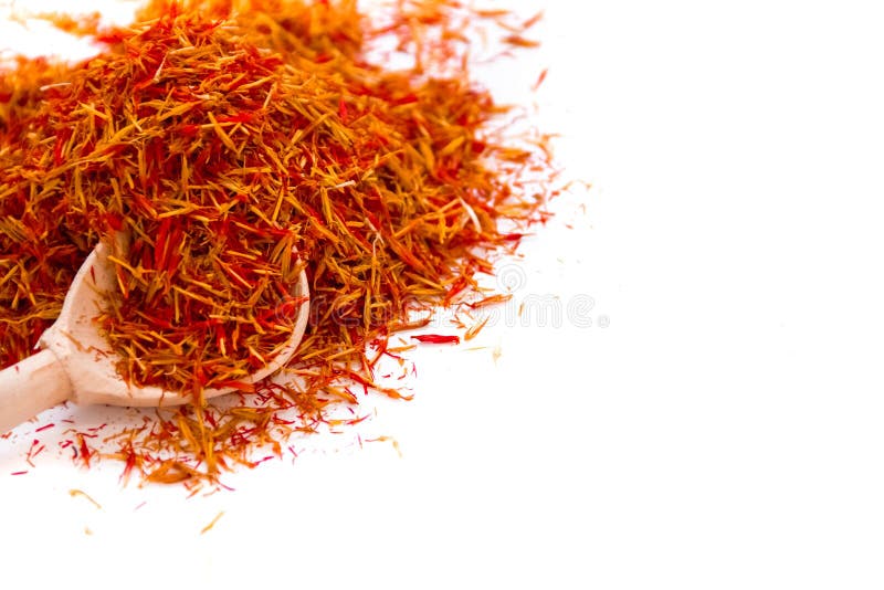 Exotic Red Hot Spice, Saffron for Coloring Food. Background. Stock ...