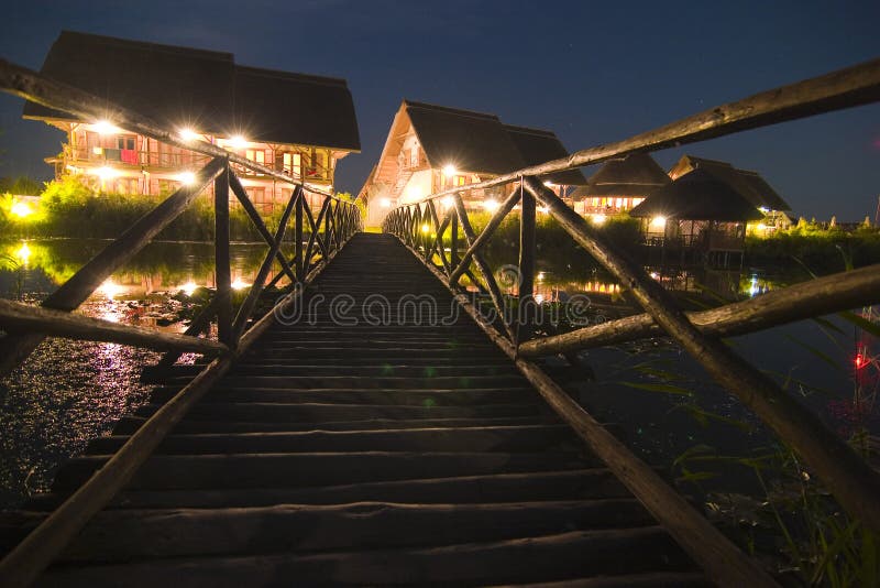 Exotic Resort At Night Picture. Image: 4063539