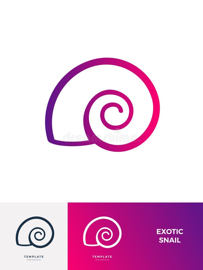 Exotic Snail House Sign. Isolated Vector Illustration Stock ...