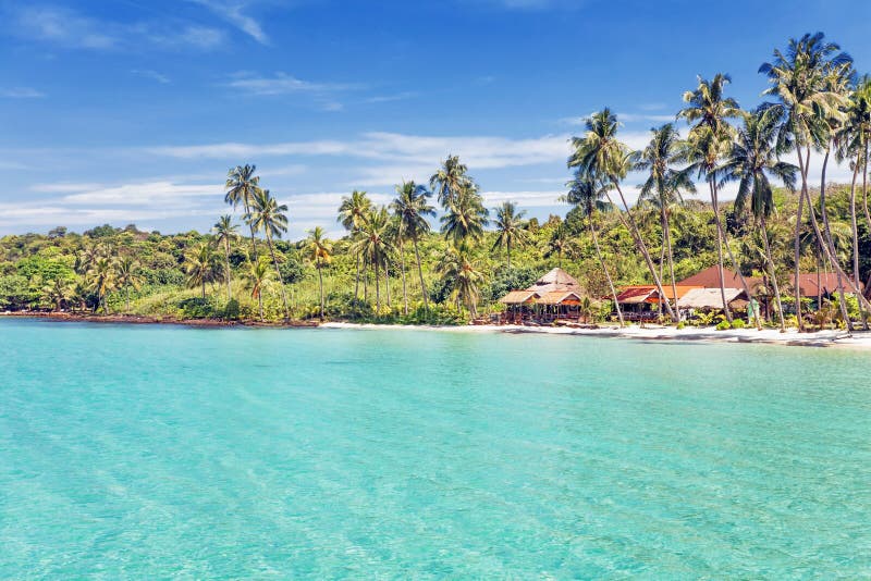 Exotic tropical beach. stock image. Image of beauty, coast - 24080085