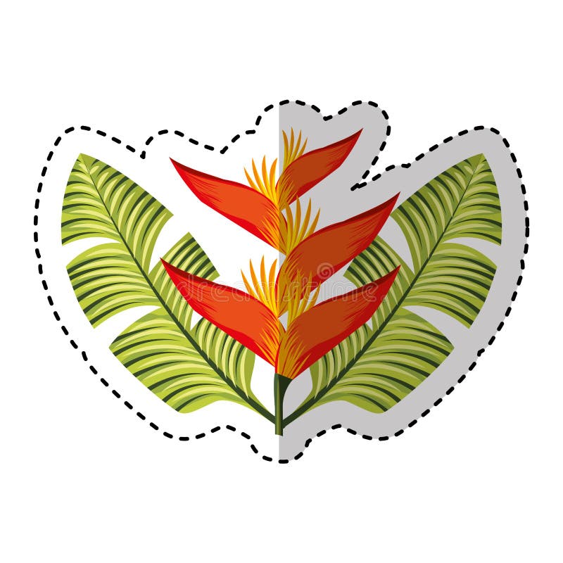 Exotic and Tropical Flower Icon Stock Vector - Illustration of paradise ...