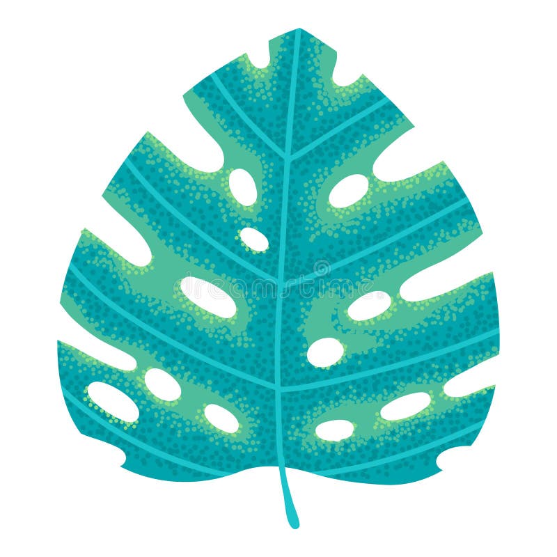 Exotic Tropical Leaf Icon Cartoon Vector. Summer Leaf Stock Vector ...