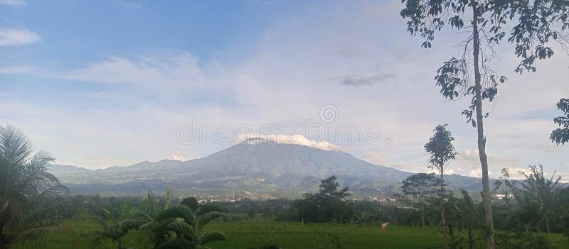 Exotic View of a Mountain Called Mount Gede Located at West Java Island ...