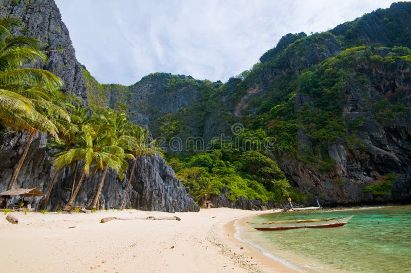 Exotic Wild Beach Scenery stock image. Image of mountain - 10364983