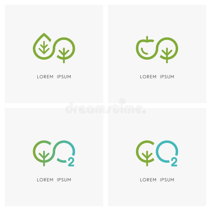 Infinity and Nature Logo Set Stock Vector - Illustration of equipment ...