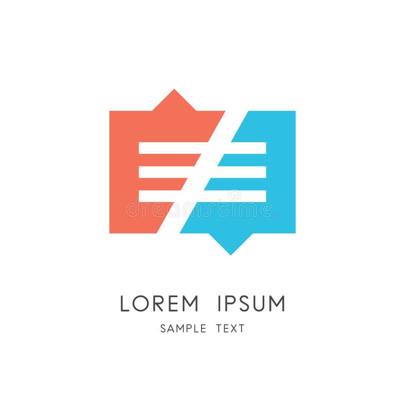 Conversation Colored and Chat Symbol Stock Vector - Illustration of ...