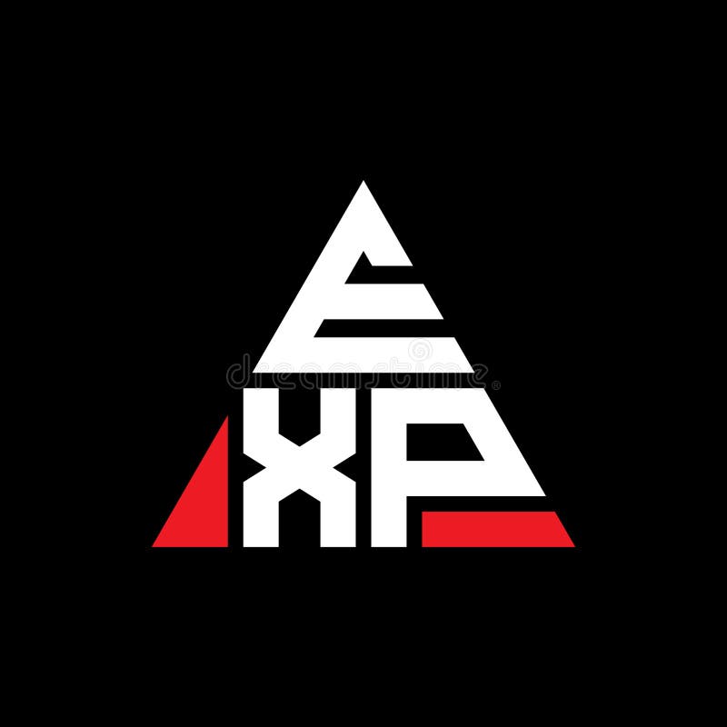 EXP Triangle Letter Logo Design with Triangle Shape. EXP Triangle Logo ...