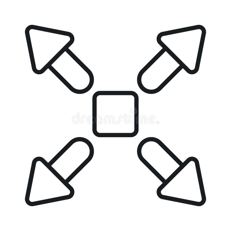 Expand Arrow Vector Design, Ready To Use Icon Stock Vector ...