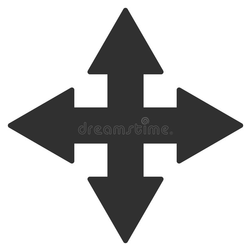 Expand Arrows Flat Icon Vector Stock Vector - Illustration of pictogram ...