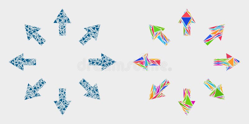 Expand Arrows Flat Icon Vector Stock Vector - Illustration of pictogram ...
