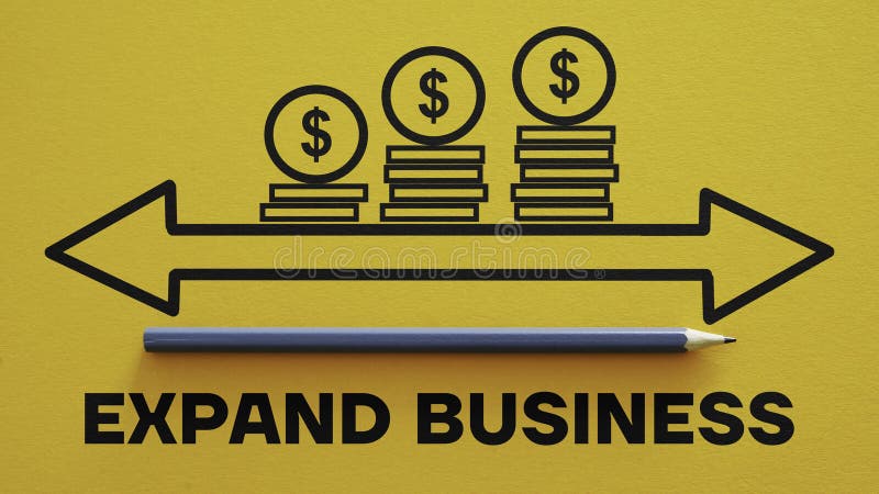 Expand Business is Shown Using the Text Stock Image - Image of chart ...