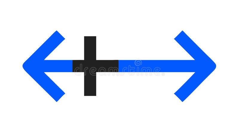 Expand Contract Arrows Icon for Interface Control, Vector Design ...